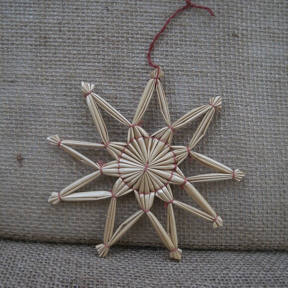 Vintage Handmade | Accents | Vintage Handmade Straw Star Ornament ...